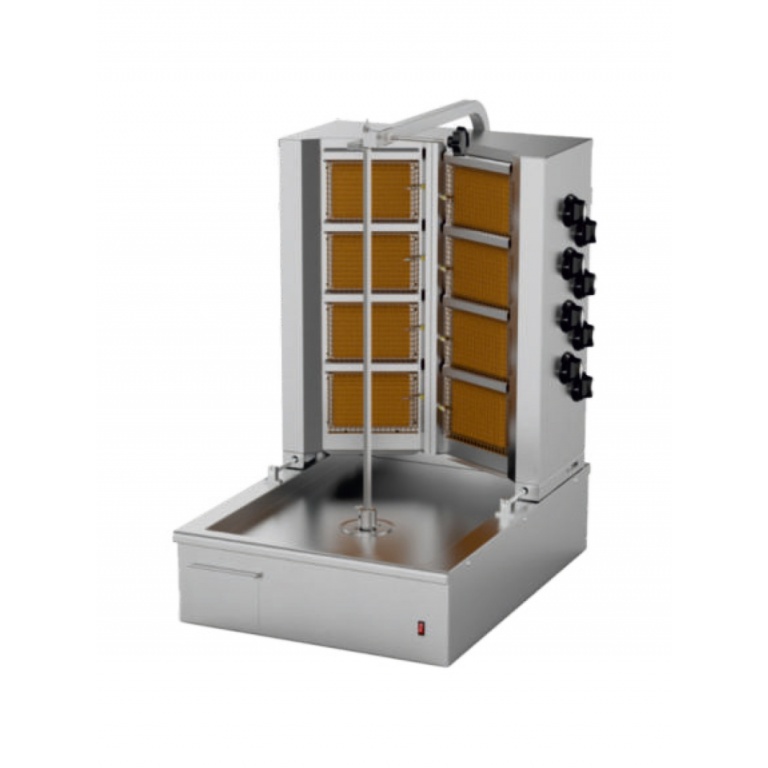 8 Piece Bottom Motor Doner Kebab Cooker with Gas Product Information ...